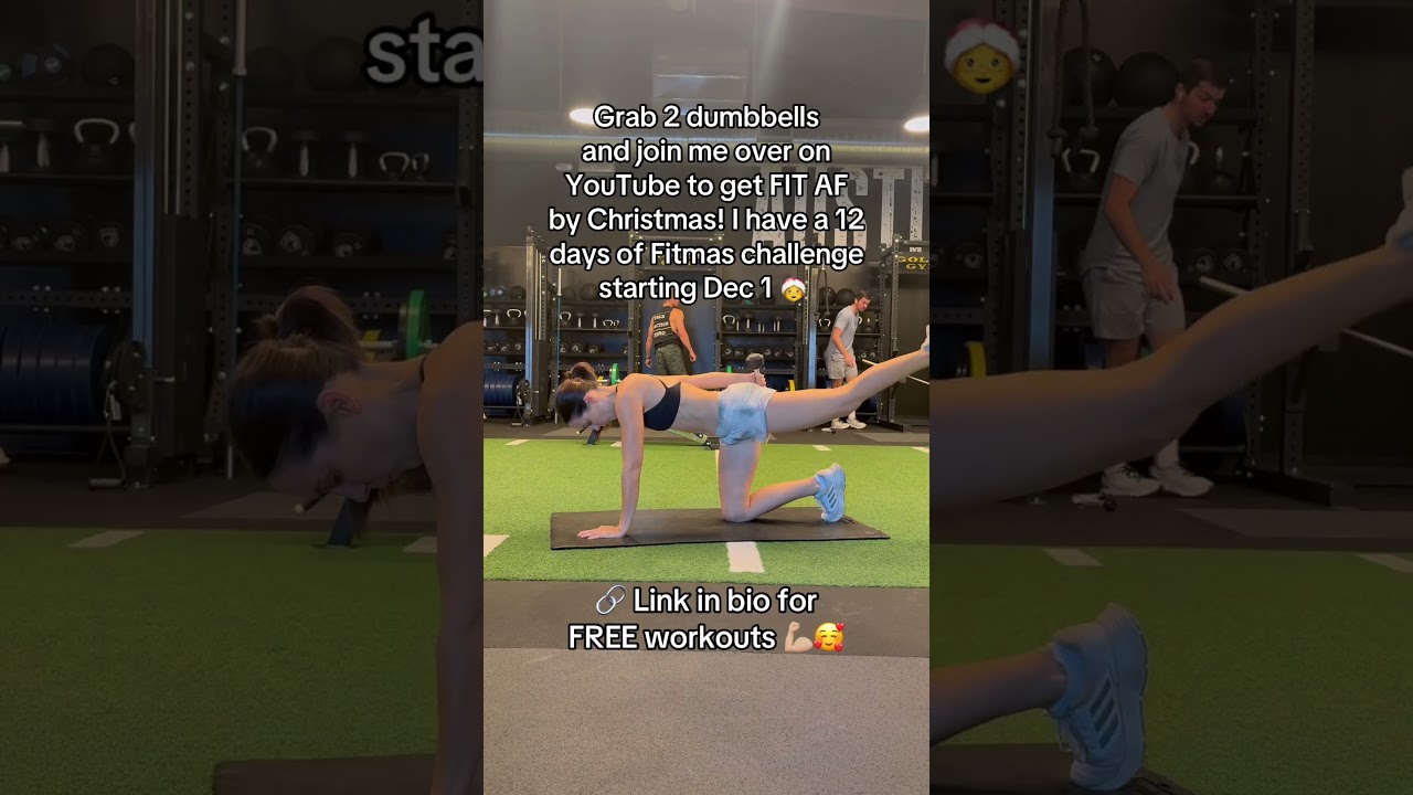 Grab 2 dumbbells and join me on my YouTube channel. My 12 Days of Fitmas challenge starts Dec 1!