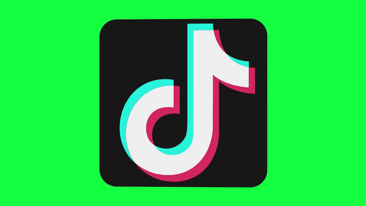 TikTok Icon Green Screen Logo Loop Chroma Animation