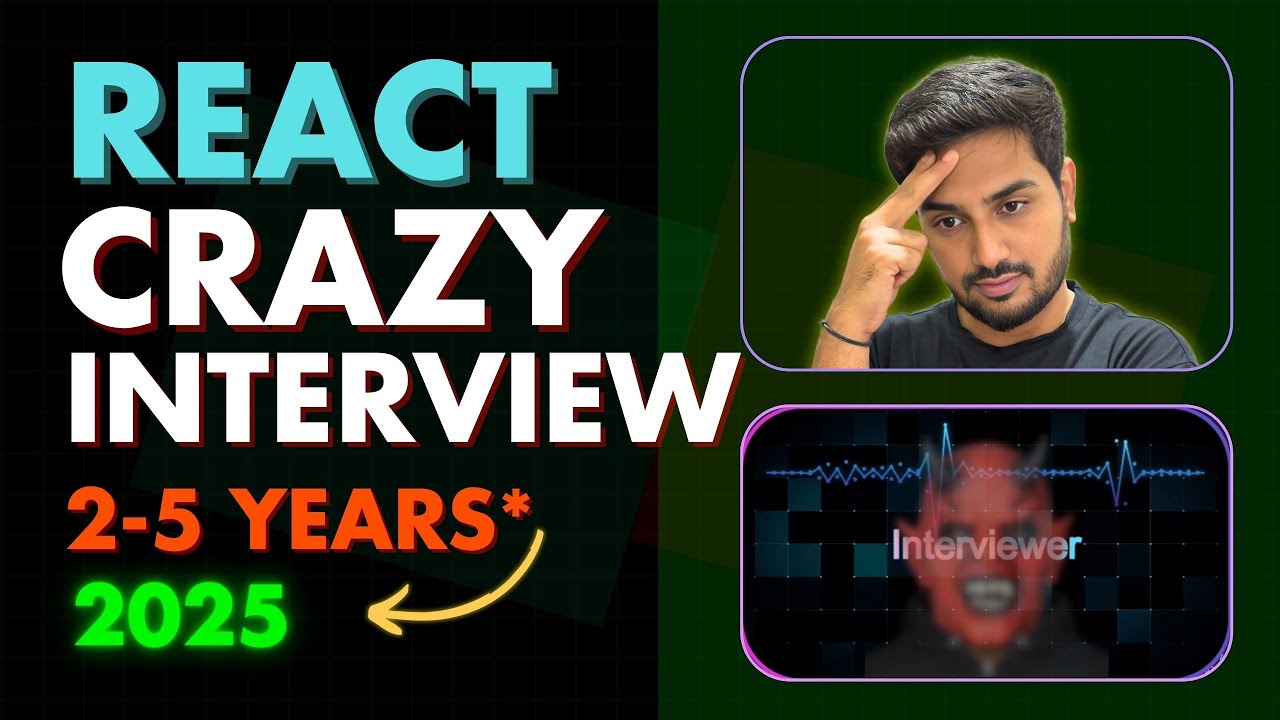 React Frontend Developer Interview for 2–5 Years | Real Questions + Answers | Mock Interview 2025🔥