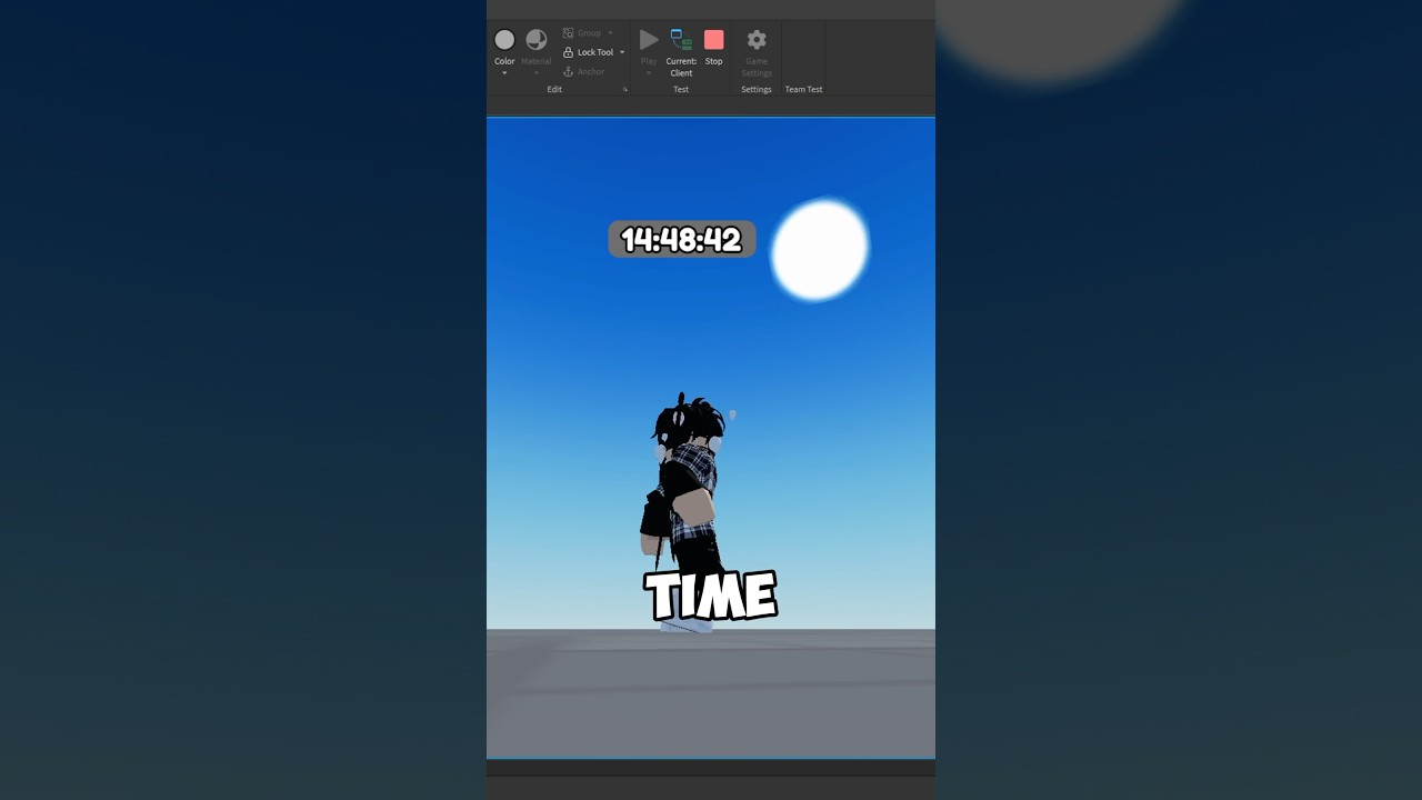How to make time label in roblox studio tutorial #robloxstudio #robloxstudiotutorial #robloxgame