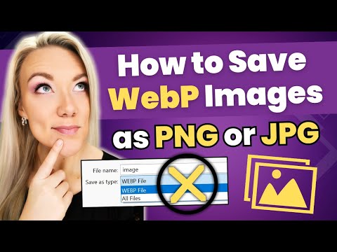 How to Save WEBP images as PNG or JPEG/JPG in Google Chrome (Without Converting)