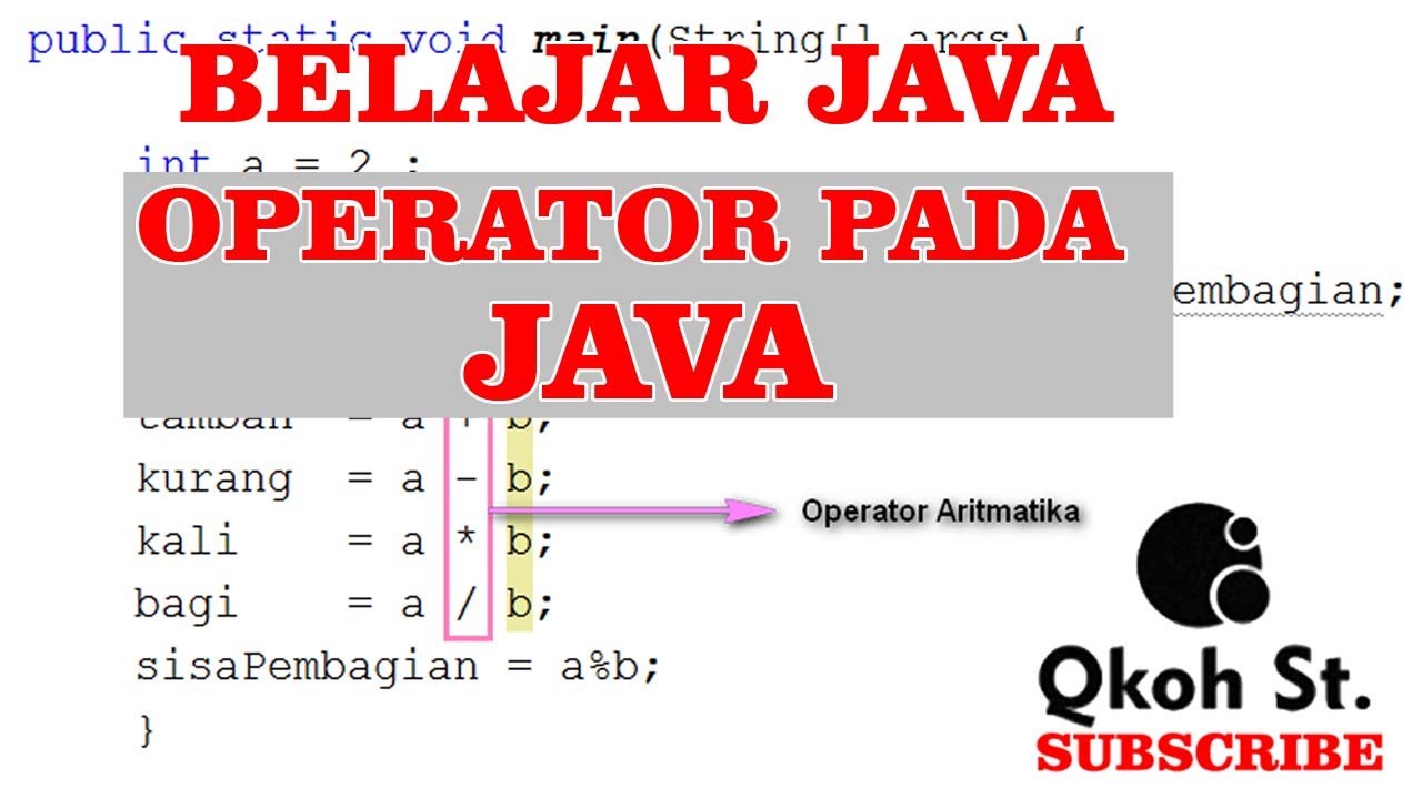 PROGRAM OPERATOR PADA JAVA