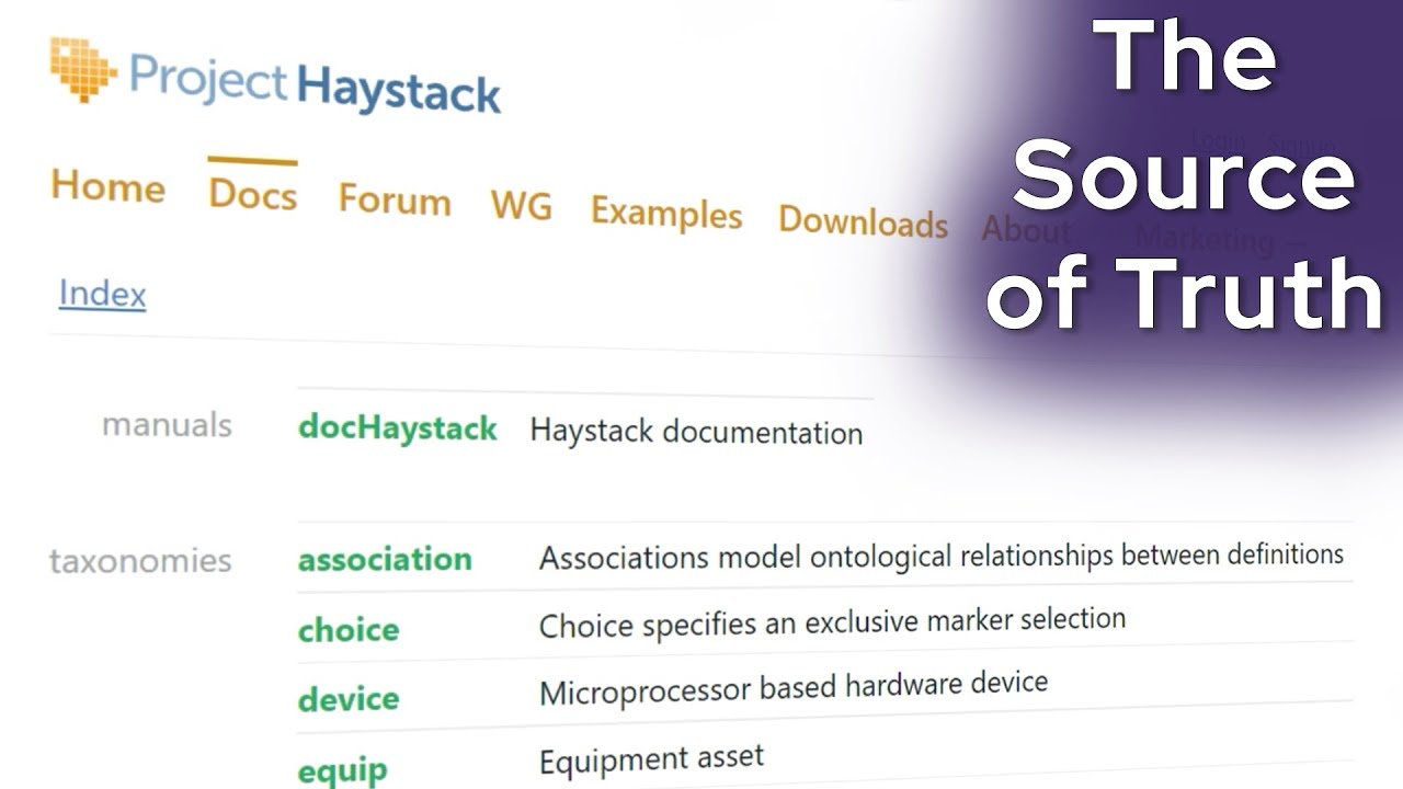 Project Haystack The Source of Truth - A Fantom Factory tutorial