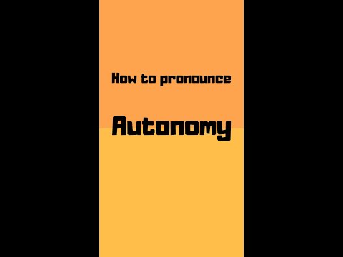 How to pronounce autonomy? autonomy pronunciation #shorts #how #howto #autonomy #pronunciation