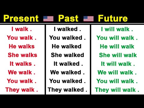 To walk = Mache – Simple Present, Simple Past, Simple Future and Conditional