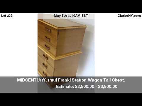 MIDCENTURY. Paul Frankl Station Wagon Tall Chest.