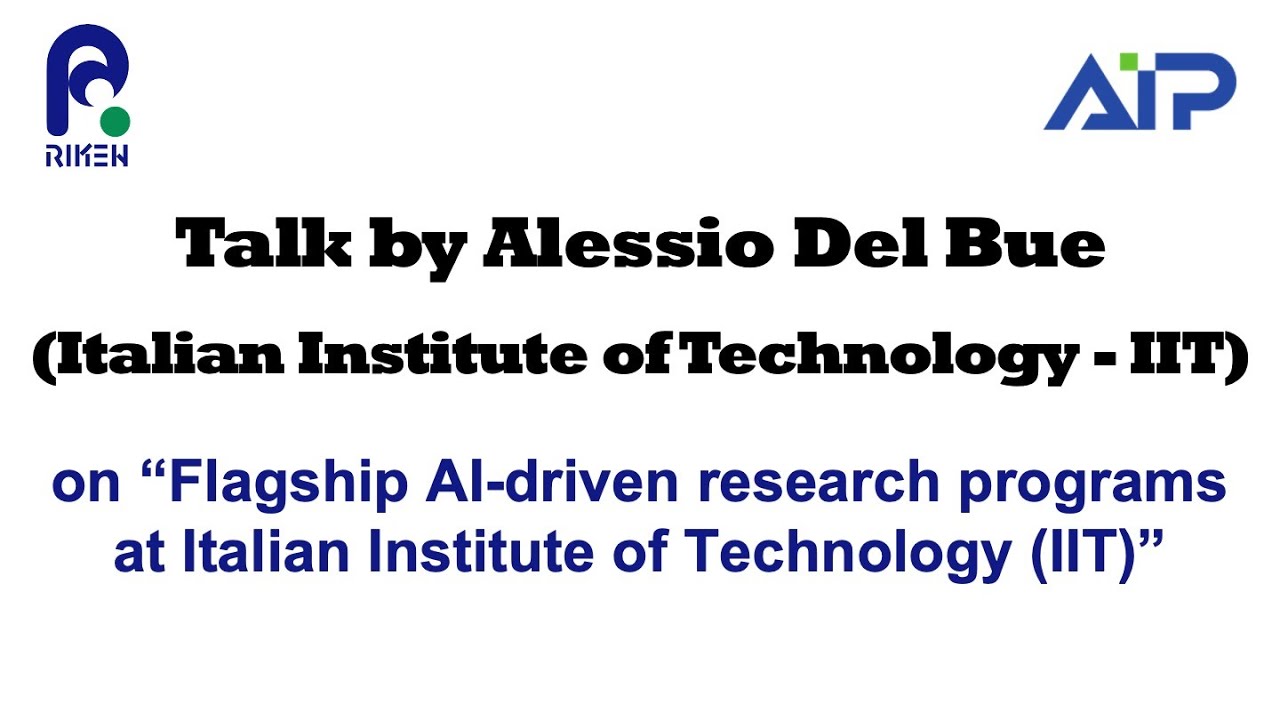 Talk by Alessio Del Bue (Italian Institute of Technology – IIT ...