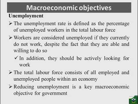 Macroeconomic Environment - Macroeconomic Objectives