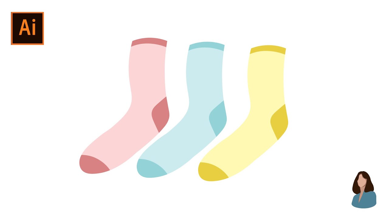 How to Draw Sock in Adobe Illustrator | Quick Tutorial