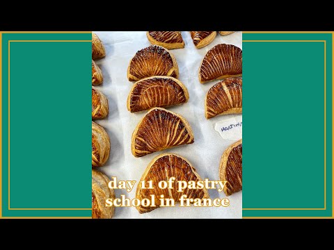 day 11 of french pastry school: palmiers and apple turnovers and more #shorts
