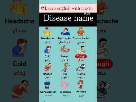 #Disease names#@learn english with mavin
