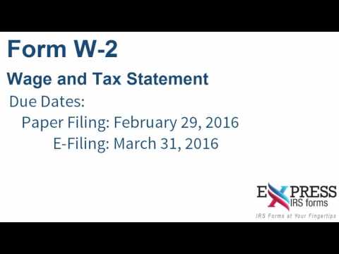 E-file Form W-2 for Wages and Tax Statements
