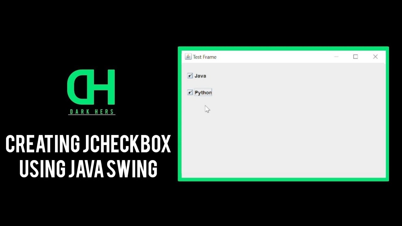 Creating JCheckBox using Java Swing