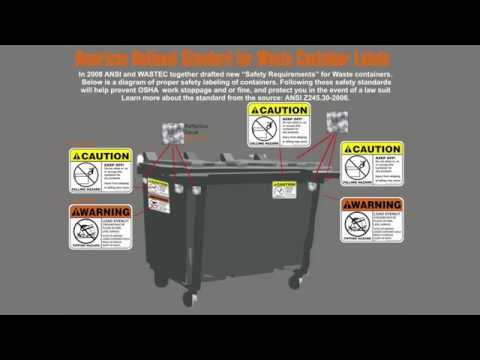 Waste Container Safety Label Requirements