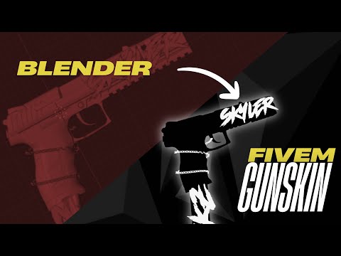 Making Custom FiveM Gunskin | Blender to FiveM