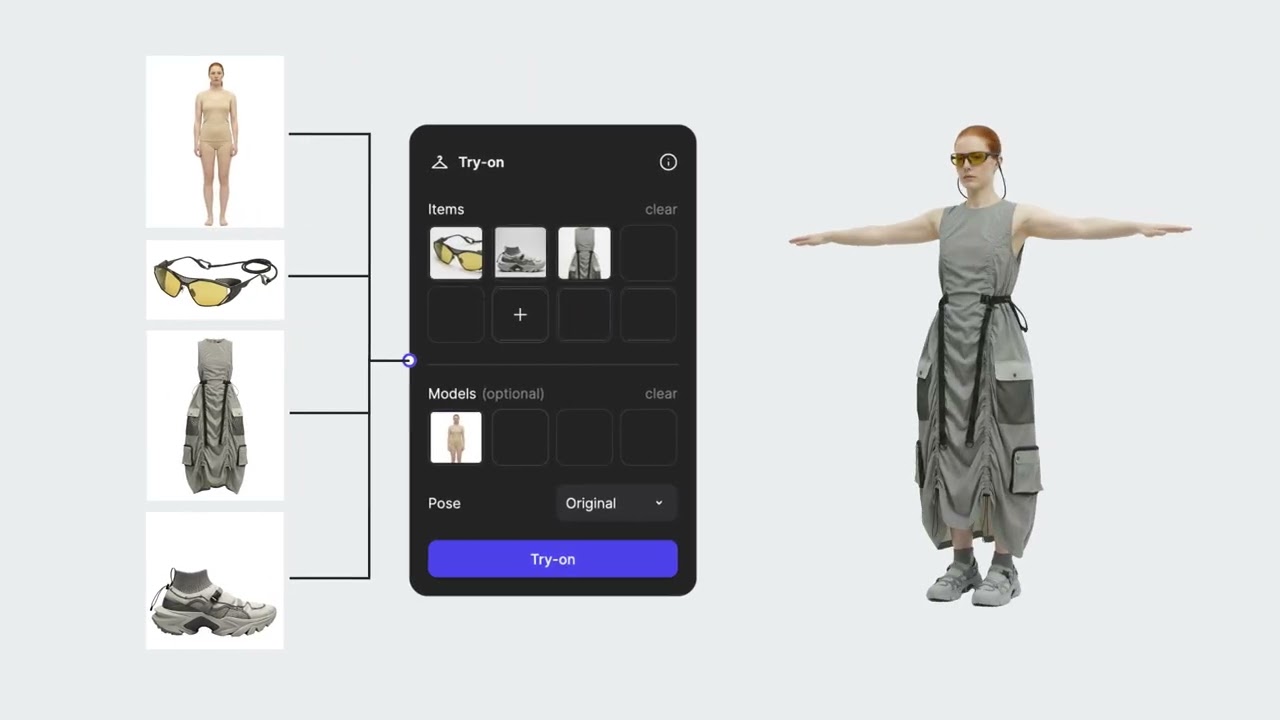 A render is only the beginning: Introducing Extract, Try On & Export