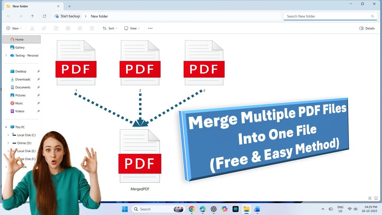 How to Merge Multiple PDF Files Into One File (Free & Easy Method)