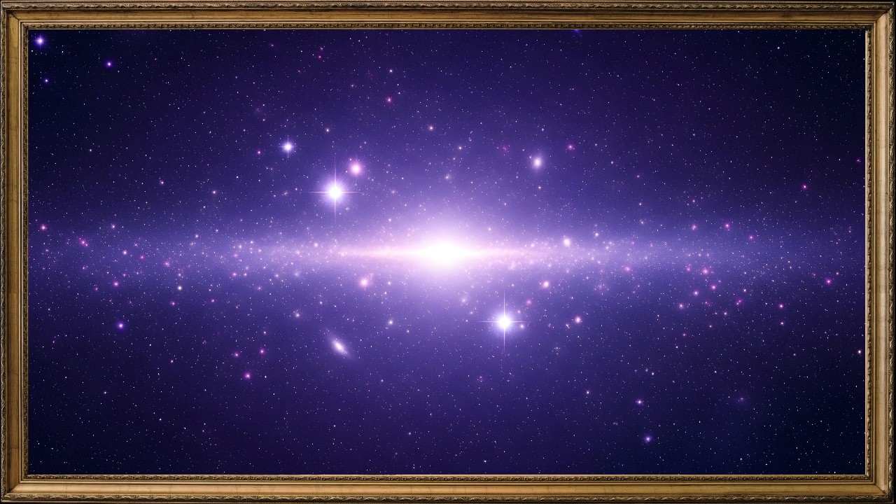 Celestial Galaxy Glow ✨ Relaxing 4K Space Wallpaper for TV | Cosmic Ambient Art