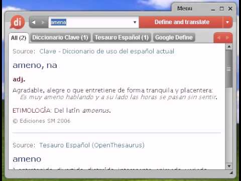 Definición de amena