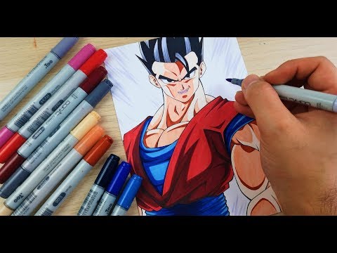 Drawing Mystic Gohan | TolgArt – Sally Halsted