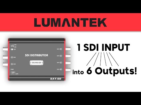 Lumantek Mini Converter BAT Series - SDI 6* Distributor - 1SourceVideo