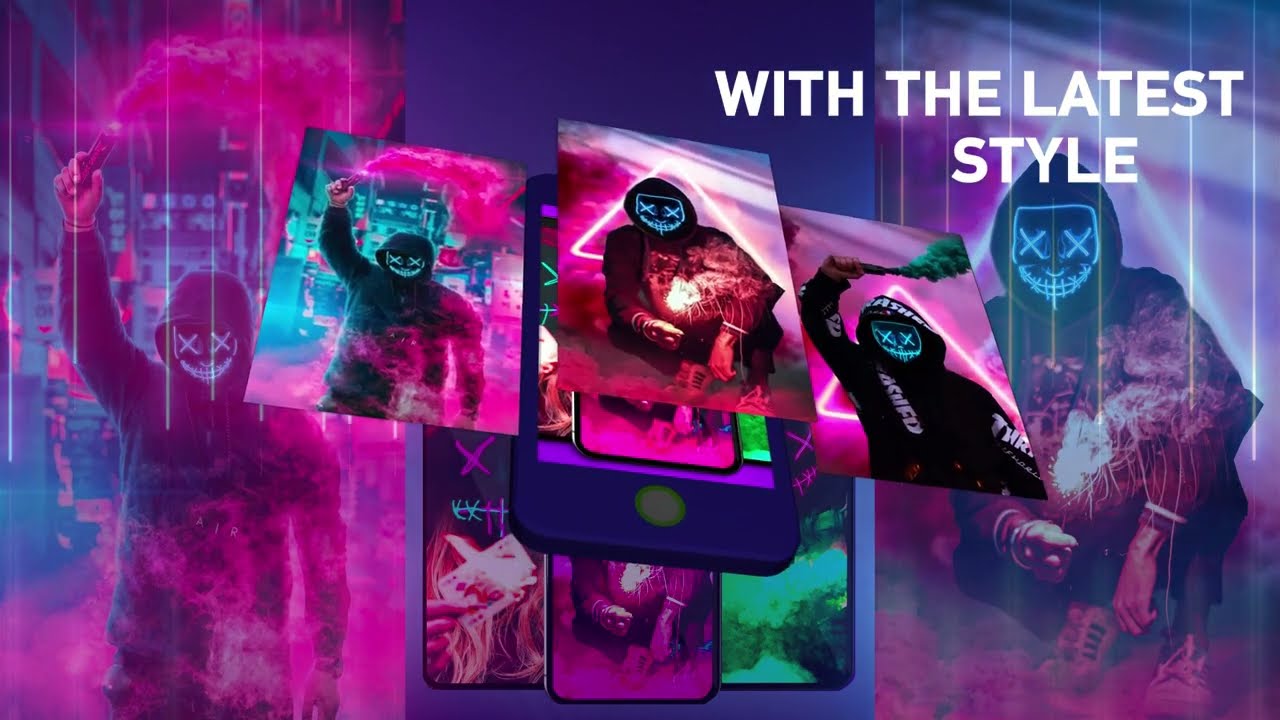 Neon Mask Wallpapers App neon Backgrounds
