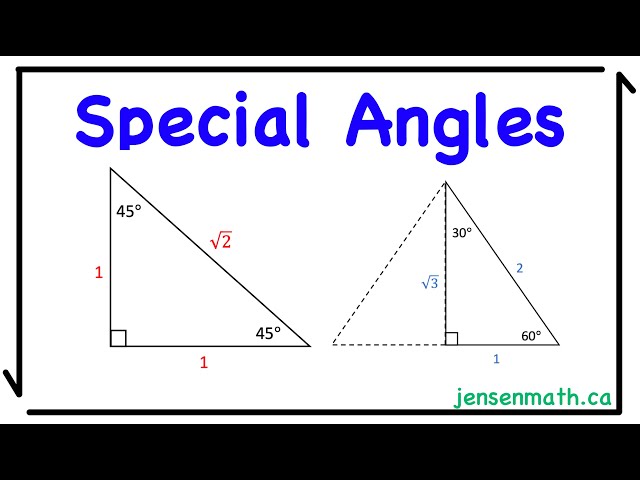 Understanding Special Triangles in Trigonometry: A Comprehensive Guide ...