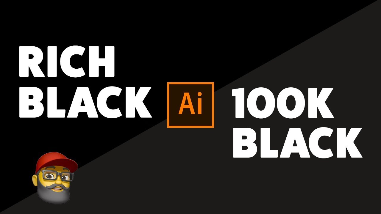 Deep Rich Black vs 100k Black in Adobe Illustrator - What's the difference?