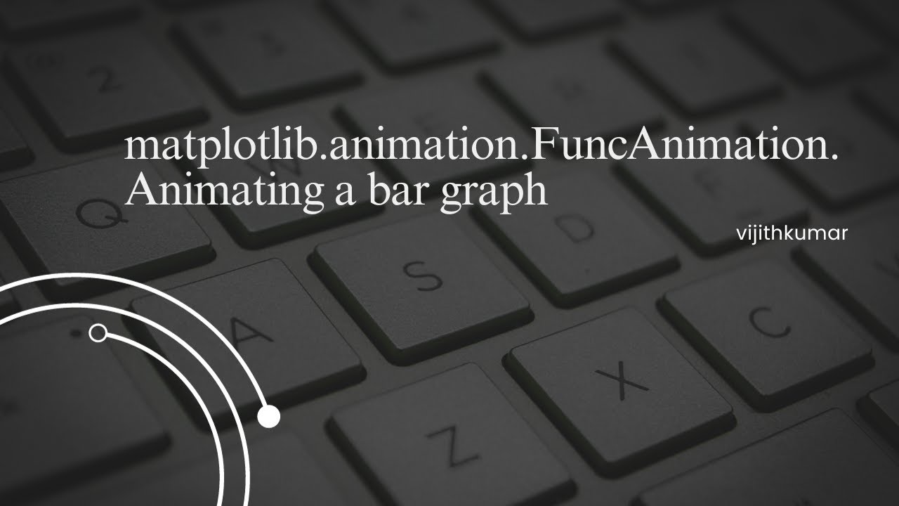 matplotlib.animation.FuncAnimation | Animating a bar graph | Python 3 tutorial