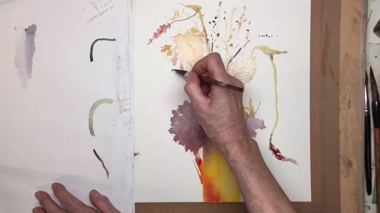 #5minutewatercolour. Seedheads