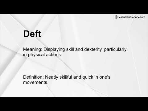 Deft Meaning