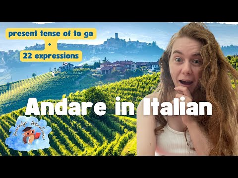 ANDARE Present Tense Conjugation in Italian | Italian Verb TO GO + 22 USEFUL Expressions