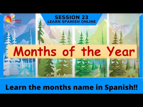 Months of the Year in Spanish | How to Say the Months | Learn Spanish free online | Session 23