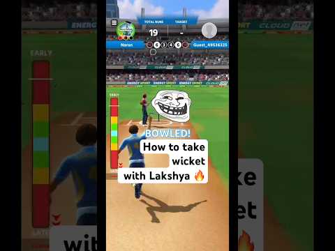 How to take wicket with Lakshya 50 in cricket league๐ฅ๐#cricketleague#lakshya#rare