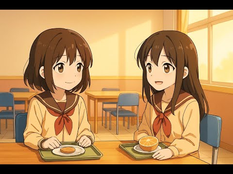Learn English with Anime 🌸 | Hana & Mika – Episode 2 | Lunchtime Conversations