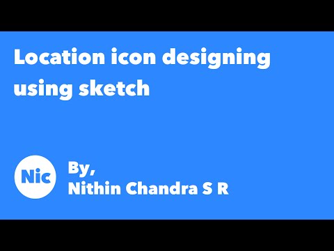 Sketch Icon Tutorials: Location icon designing