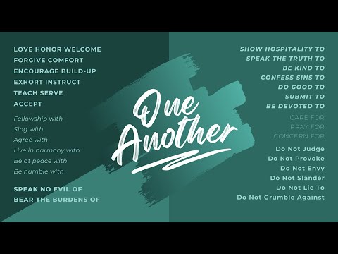 The One Another’s Of Scripture – Mountainside Community Church