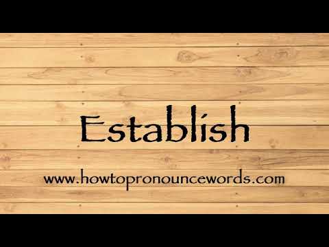 How To Pronounce Establish ? How To say Establish New Video