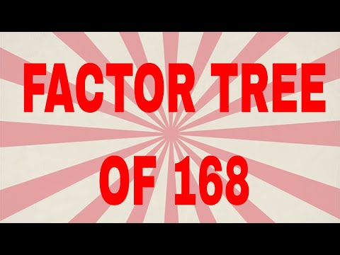 Factor tree of 168|Prime factor tree