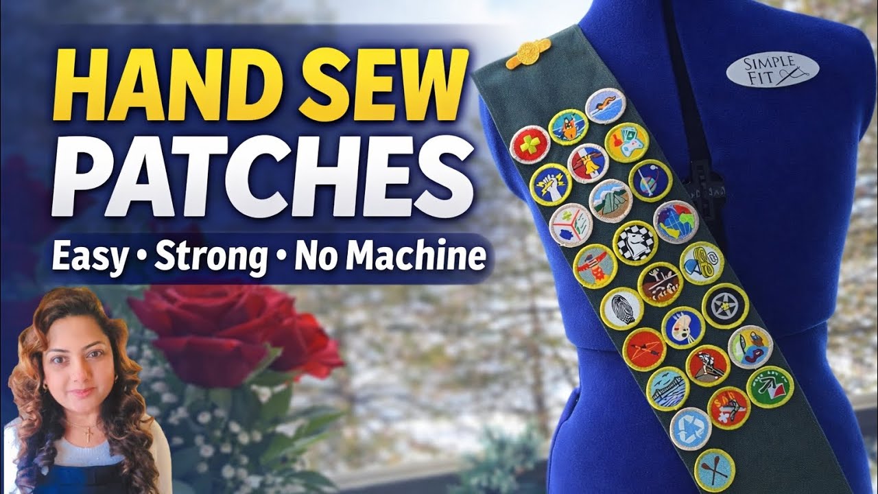 Hand Sew Patches,  Easy, Strong, No Machine 