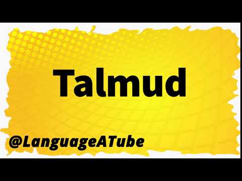 Talmud Pronunciation ⚡️ How To Pronounce Talmud!