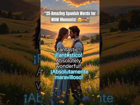“25 Amazing Spanish Words for WOW Moments! 😲🇪🇸” #spanishdrill #spanishlanguage