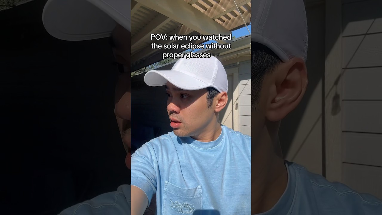 Don’t risk it! 😬 #solareclipse #solareclipse2023 #solareclipseglasses #eclipseglasses #eclipsesolar
