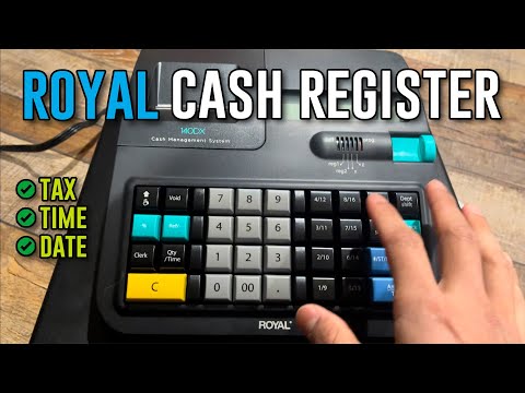 How To Program Tax, Time & Date On Royal Cash Regisister 140DX