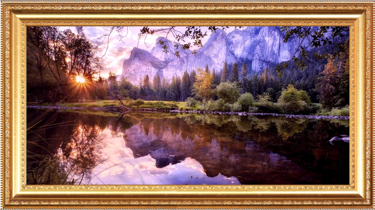 Golden Sunset Reflections | Frame TV Art Screen Saver | Frame Studio 4K