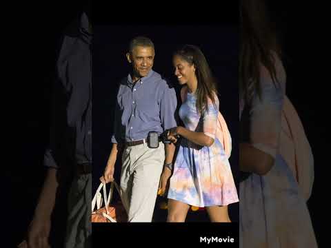 Barack Obama and his beautiful daughter she has a lovely and unique smile 😃 have alook at pictures