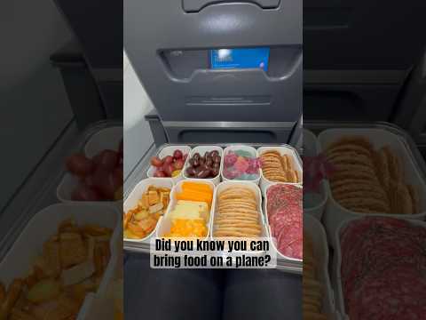 Did you know you can bring food on a plane? #travelhacks #tsa #travel #foodie #foodhack #snackbox