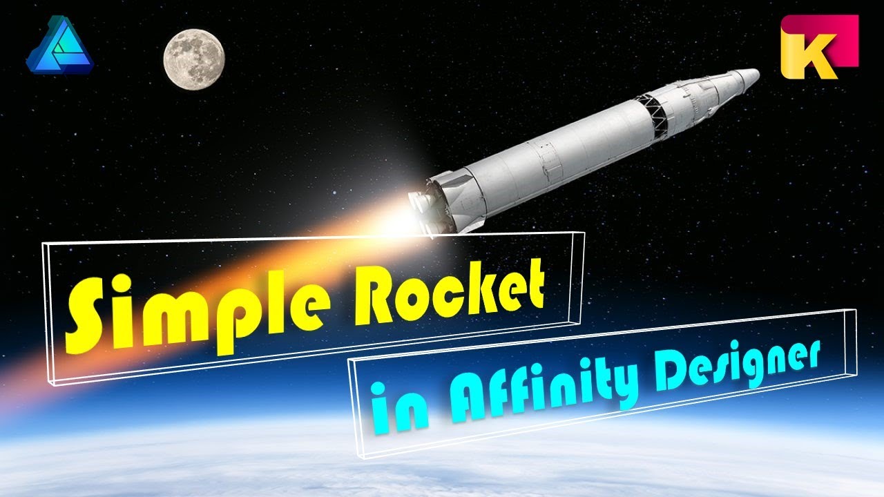 Simple Rocket - Affinity Designer Vector
