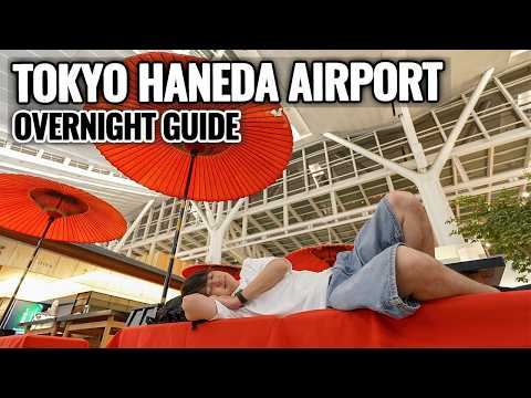 Midnight Haneda Airport Tour, Ramen Vending Machine, Restaurant Guide, Best Sleeping Location Ep.502
