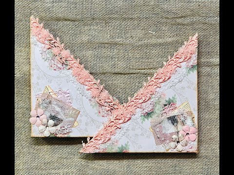 How To Make Shabby Chic Corner Pockets for a Junk Journal